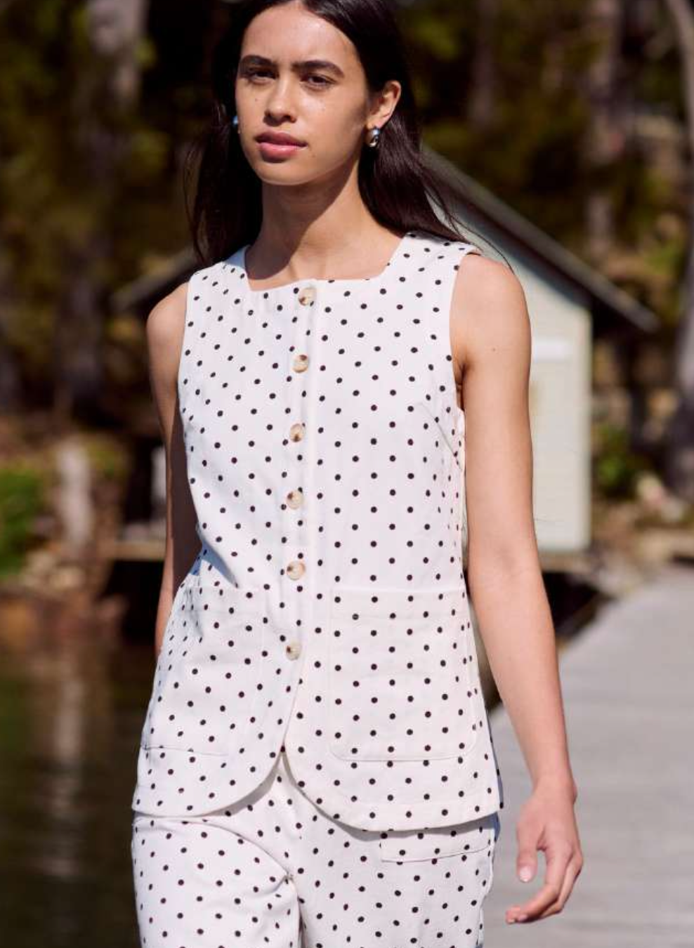 LITTLE LIES Polka Dot Vest | Sunne Boutique